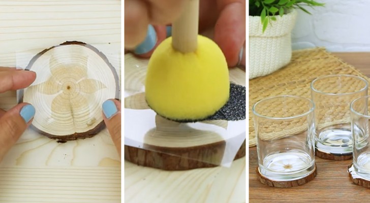 Wooden disks: 4 creative ideas to turn them into decorative objects ...